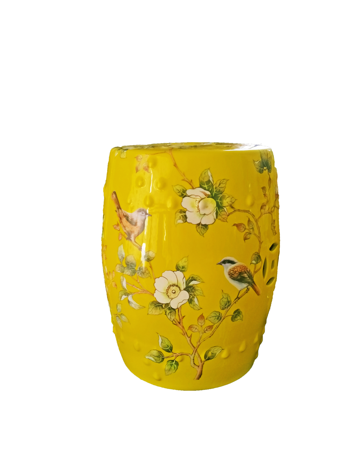 Yellow Oriental Stool – Marble & Co.